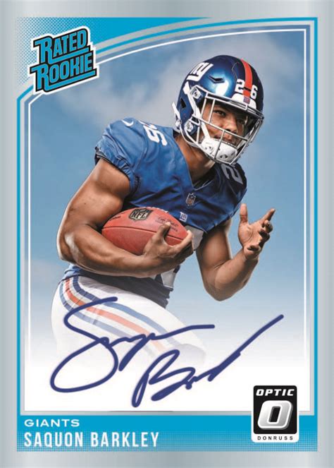 2018 Donruss Optic NFL Football Cards Checklist Go GTS