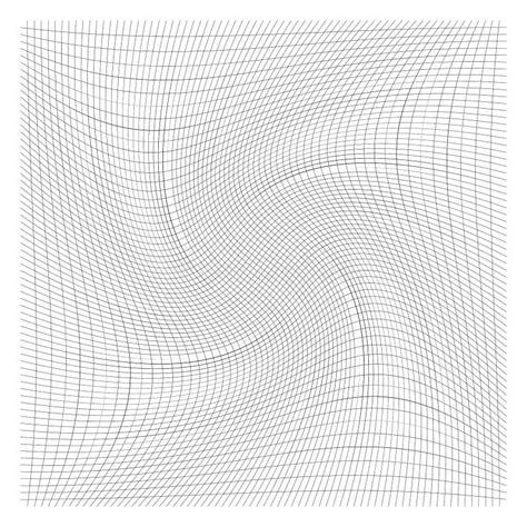 Intersecting Lines Mesh Grid With Spirally Rotation Swirl Twirl