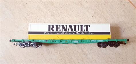 JOUEF HO WAGON plat à bogies multifret SNCF caisse Renault Réf