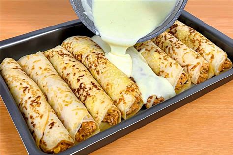 Panqueca de frango molo branco deliciosa e perfeita para o seu almoço