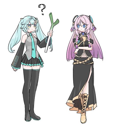 Hatsune Miku Megurine Luka Faruzan And Citlali Genshin Impact And 1