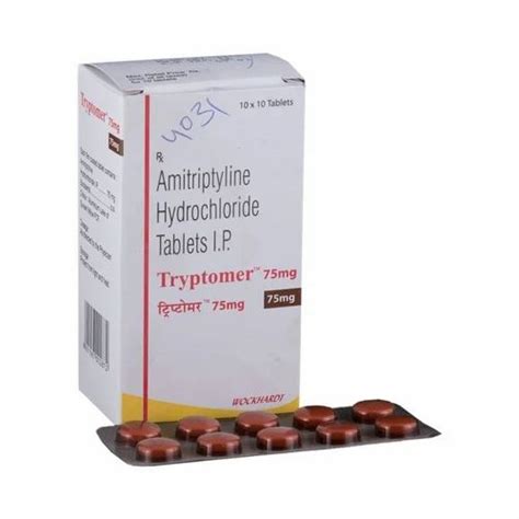 Tryptomer Amitriptyline 75 Mg Packaging Size 10 X 10 At Rs 125 88