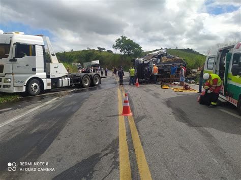 Motorista morre e três pessoas ficam feridas em acidente na BR 116