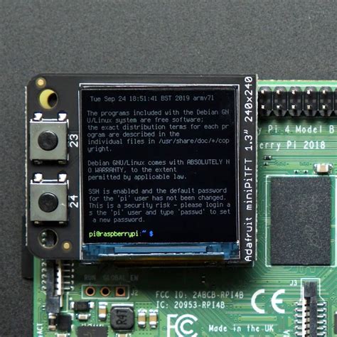 adafruit mini pitft 1 3 240x240 tft for raspberry pi