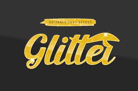 Premium Vector Glitter Text Effect Generator