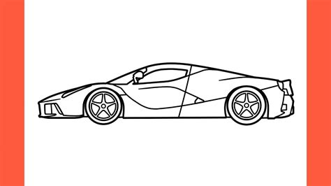 How To Draw A FERRARI LAFERRARI Easy Drawing Ferrari 2013 Sports Car