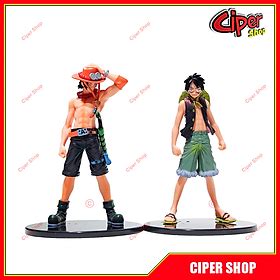 Mô hình anh em Luffy Ace Mô hình One Piece Tiki