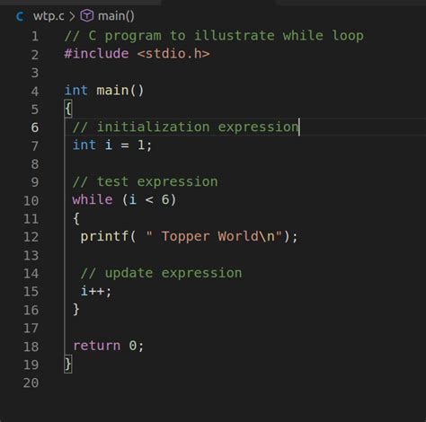 Loops In C Language Topperworld