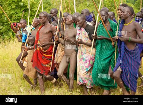 Donga Stick Fight Ceremony Surma Tribe Tulgit Omo River Valley
