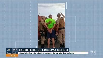 Ex prefeito de cidade de SC desobedece ordem policial e é detido