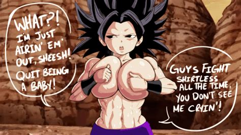 Caulifla Wants To Fight Topless PseudoCel Dragon Ball Hentai Arena