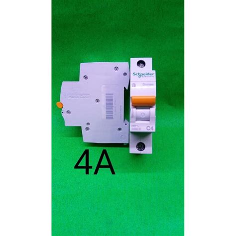 Jual MCB DOMAE SCHNEIDER 1 PHASE 4A ORIGINAL Shopee Indonesia