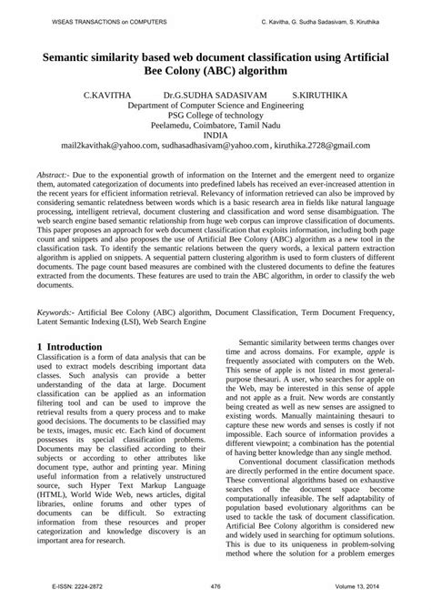 pdf semantic similarity based web document … similarity based web document classification