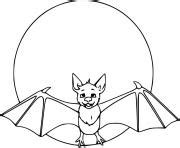 Coloriage Mignon Cartoon Dans Les Airs Chauve Souris Jecolorie