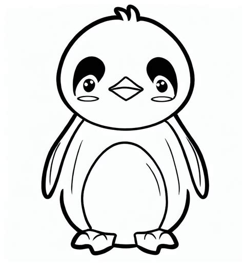 Coloriage Petit Pingouin télécharger et imprimer gratuit sur