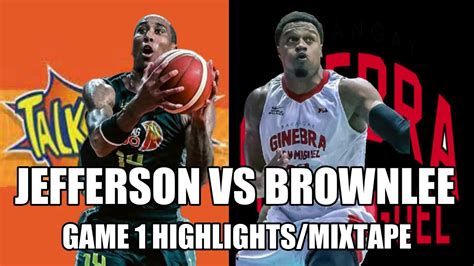 JUSTIN BROWNLEE VS RONDAE HOLLIS JEFFERSON GAME 1 HIGHLIGHTS MIXTAPE