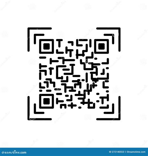 QR Code Icon To Quickly Scan Data Such As Barcodes Cartoon Vector