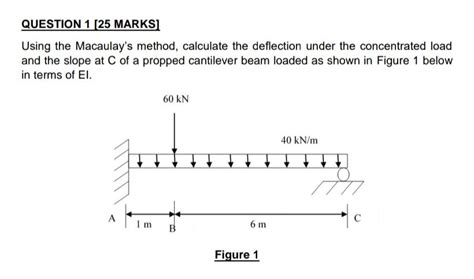 solved question 1 [25 marksi using the macaulay s method