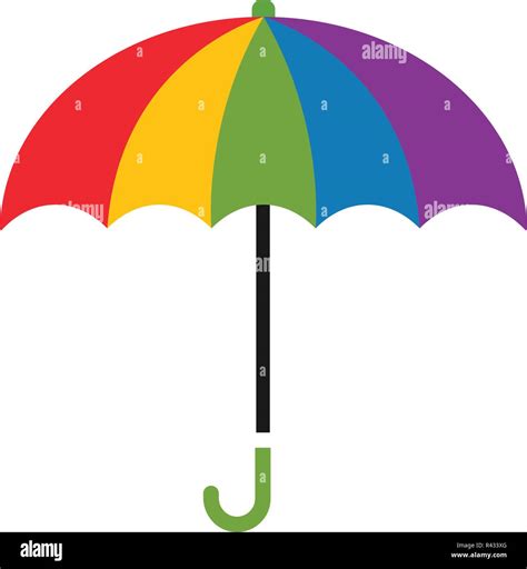 Colorful Umbrella Graphic Design Template Vector Stock Vector Image