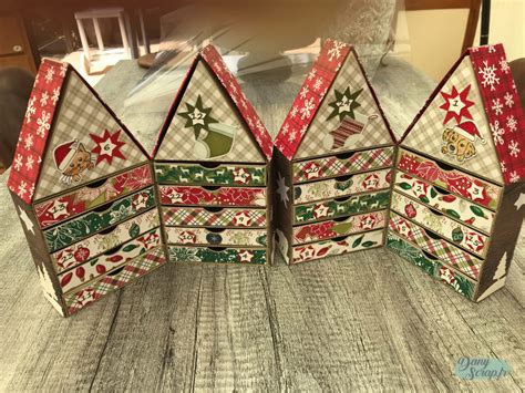 Calendrier de l Avent Maisons tuto 2ème partie Dany Scrap