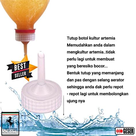 Jual TUTUP BOTOL KULTUR PENETASAN ARTEMIA Shopee Indonesia