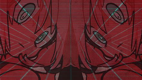 Hd Wallpaper Anime Girl Face Red Retro Wallpaper Flare