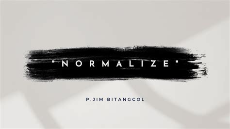 Normalize YouTube