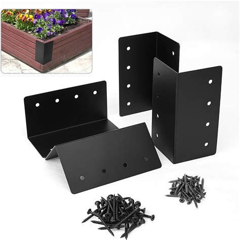 Amazon Hahalife Pack 4 Raised Garden Bed Corner Brackets For 9 12
