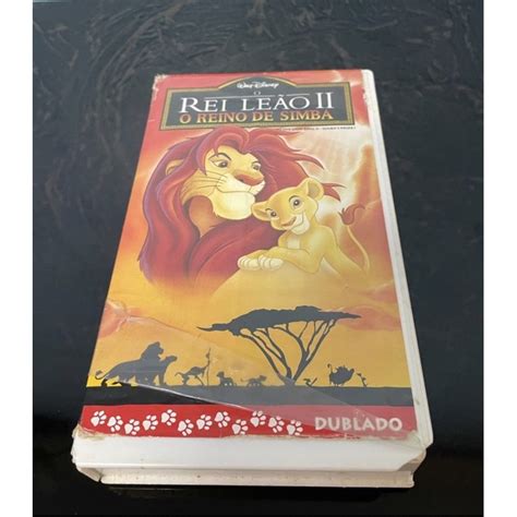 Fita VHS O Rei Leão 2 O Reino de Simba Shopee Brasil