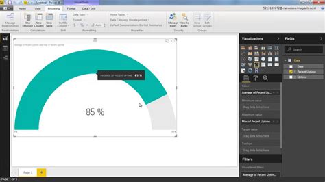 Using Gauge Visual In Power BI YouTube