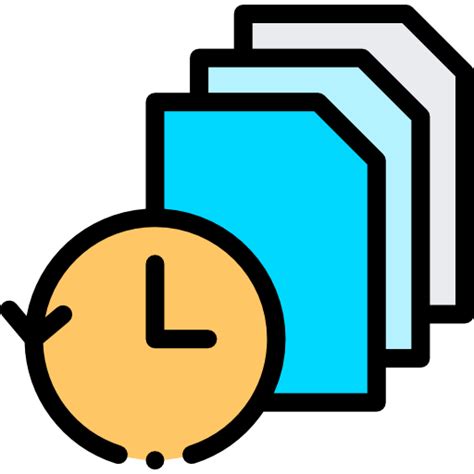 Temporary Files Detailed Rounded Lineal Color Icon
