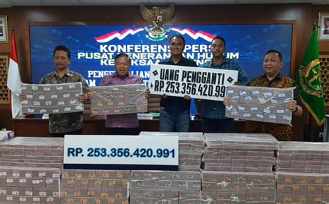 Eksekusi Uang Pengganti Rp 253 M Dari Kasus PT IM2 Di Setor Kejagung Ke