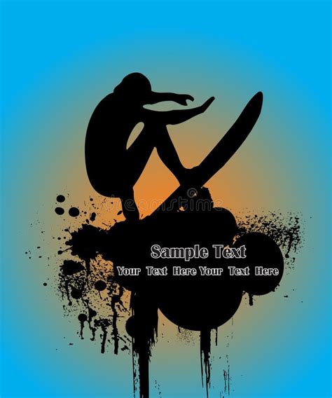 Persona Que Practica Surf Ilustraci N Del Vector Ilustraci N De
