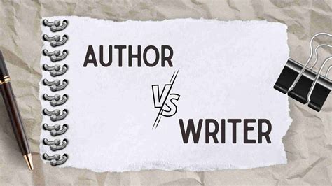 Difference Between Author And Writer In Minute Shorts Difference