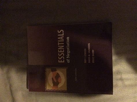 Amazon Essentials Of Negotiation Lewicki Roy J Saunders David M