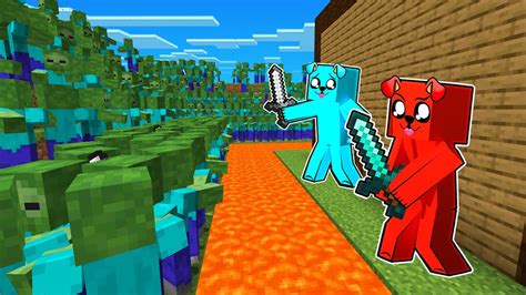 1000 ZOMBIE Vs TAJNA BAZA W Minecraft YouTube