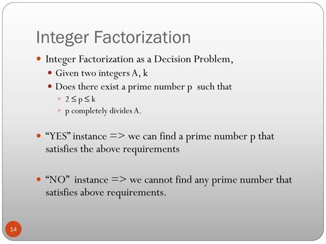 ppt integer factorization problem powerpoint presentation free download id 2247046