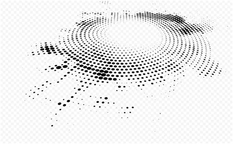 Black Halftone Dots Pattern Design PNG Citypng