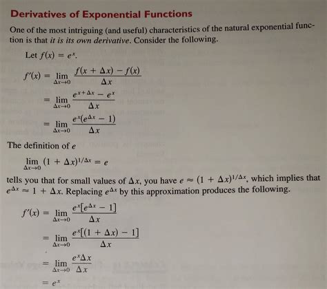 is it possible to prove the derivative of e x is e x using the limit definition of e