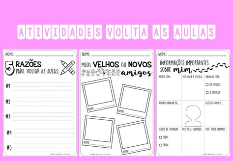 ATIVIDADES VOLTA ÀS AULAS Criar Recriar Ensinar