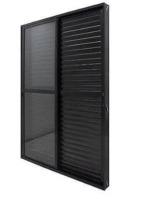 PORTA BALCÃO ALUMÍNIO BRANCO 3 FOLHAS MÓVEIS FECHADURA VIDRO LISO