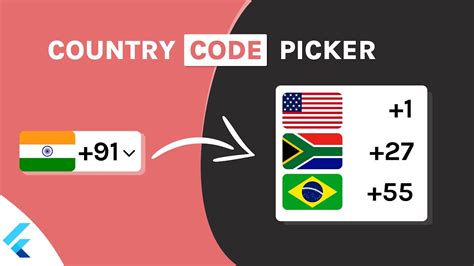 Country Code Picker Flutter Package Of The Week Episode 4 Latest