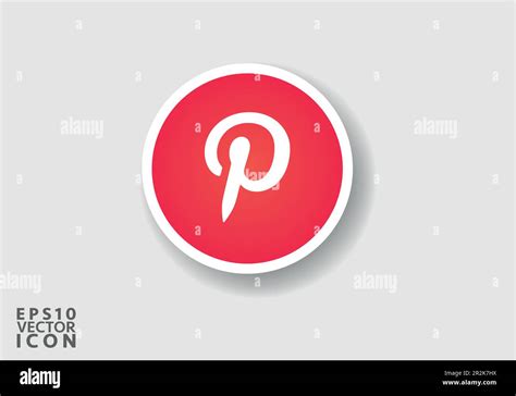 Pinterest logo vector es una representación estilizada del logotipo