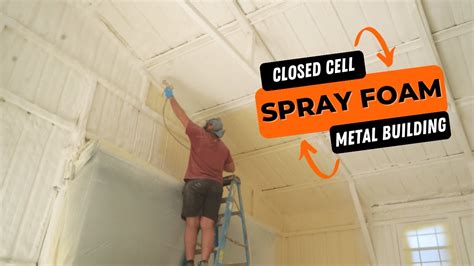 Spray Foam Insulation On 30x40 Tubular Metal Building WolfSteel