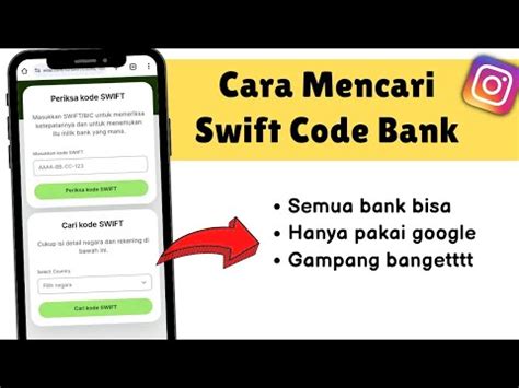 Cara Mencari Kode Swift Bank Bri Mandiri Bni Bca Bsi Dll Cara