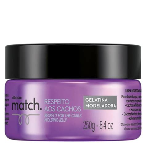 Amazon Linha Match Respeito Aos Cachos Boticario Gelatina