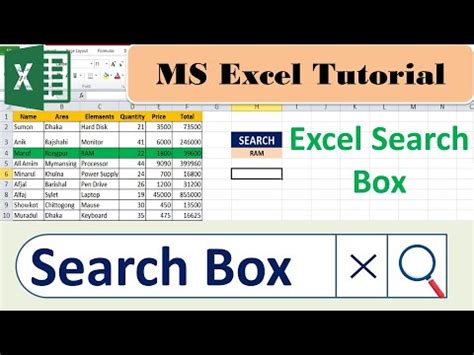 Make A Search Box On Excel Create A Search Box In Excel Excel