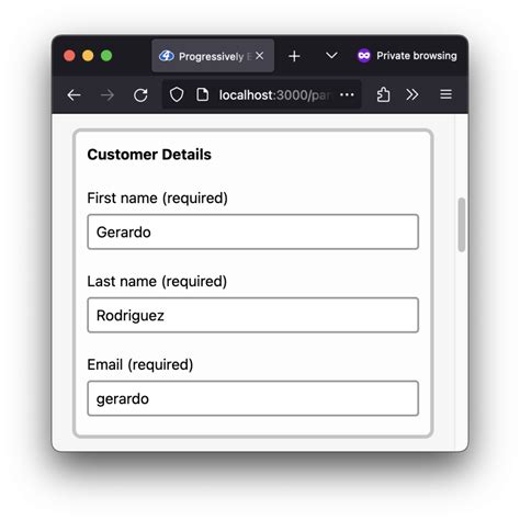 Progressively Enhanced Form Validation Part Layering In Javascript
