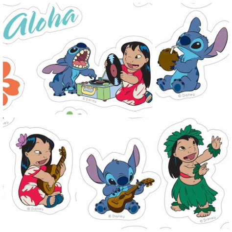 Lilo Stitch Stickers Printables Lilo And Stitch Characters Lilo