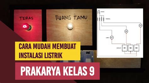 Cara Membuat Rangkaian Instalasi Listrik Sederhana Manggunakan Sakelar